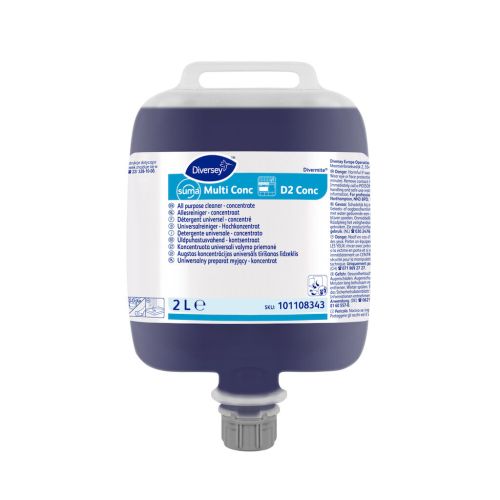 D2 Suma Multi All Purpose Cleaner Concentrate 2lt Divermite Cartridge ...